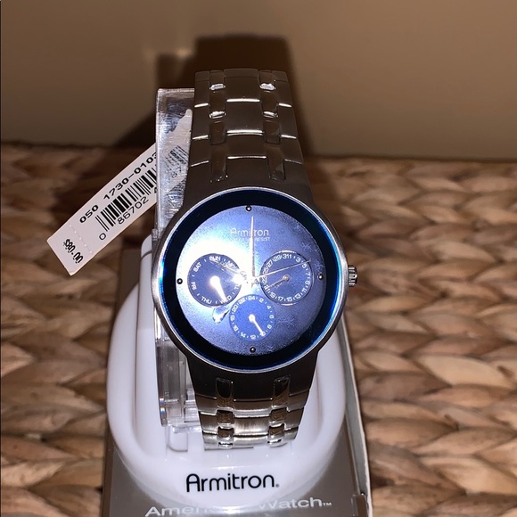 Armitron | Accessories | Armitron Blue And Silver Watch | Poshmark